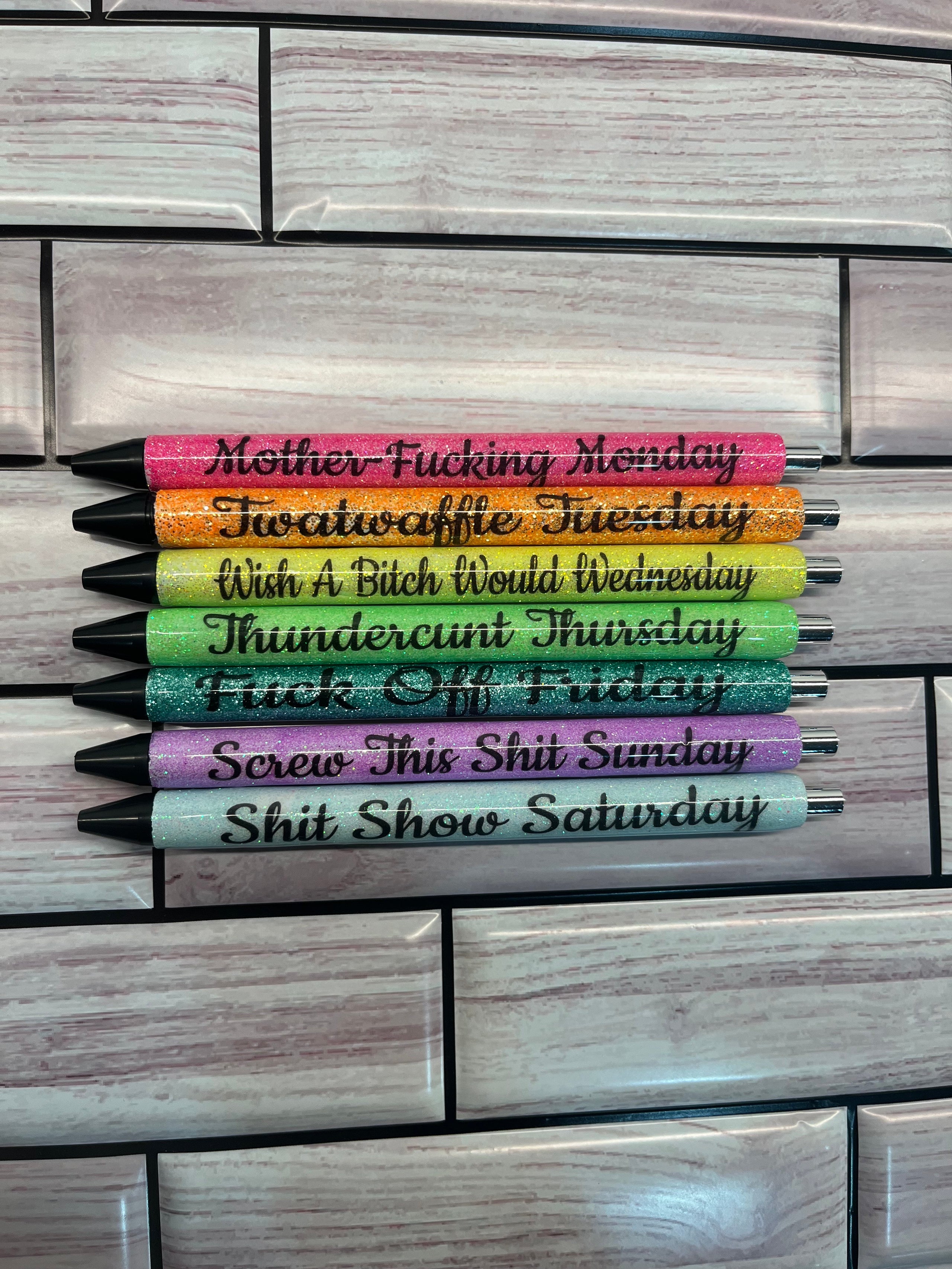 Days of the Week Pens | Absolute Customs